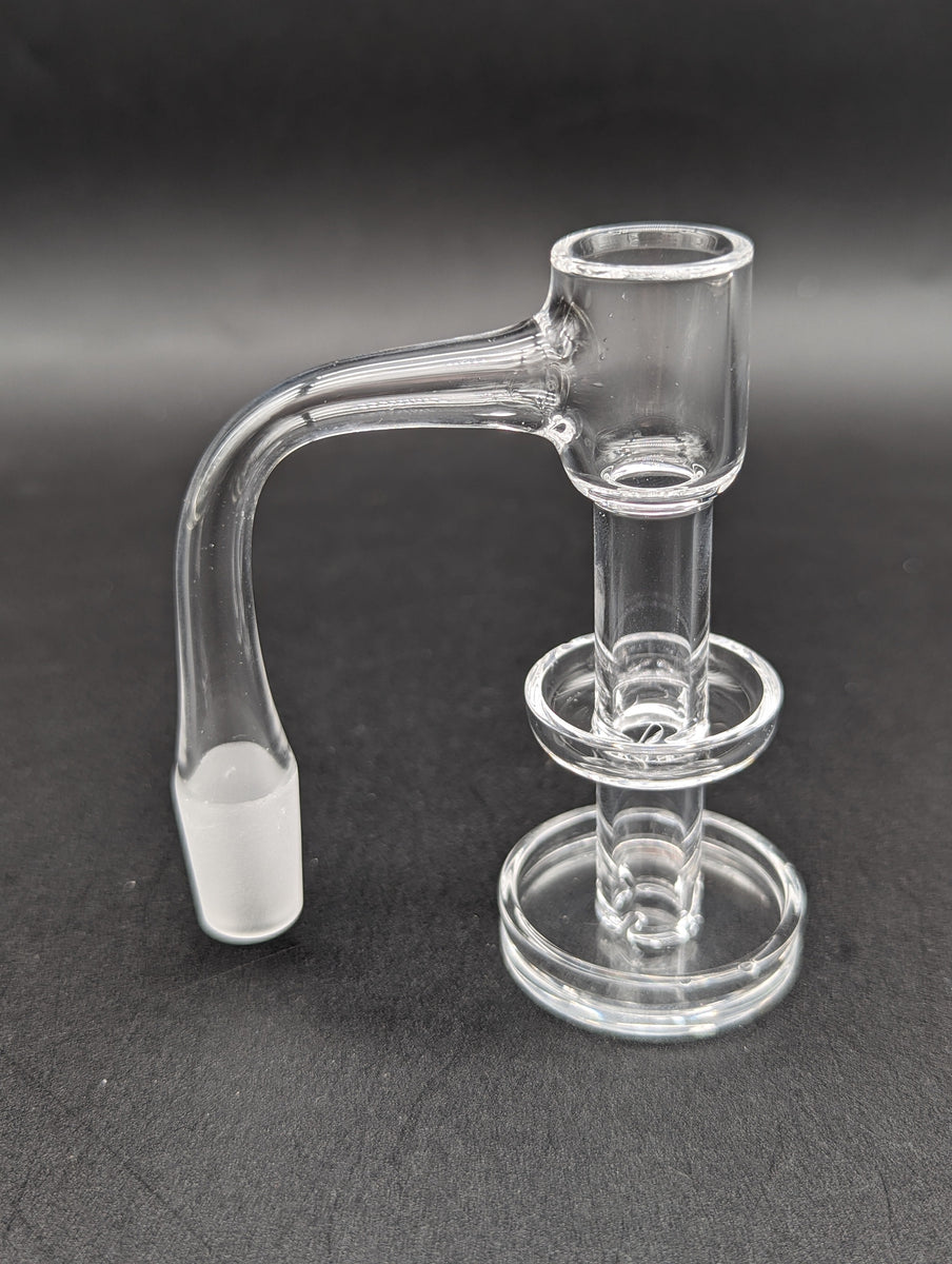 14mm 90° Full Weld Double Dish Quartz Banger – Avernic Smoke Shop
