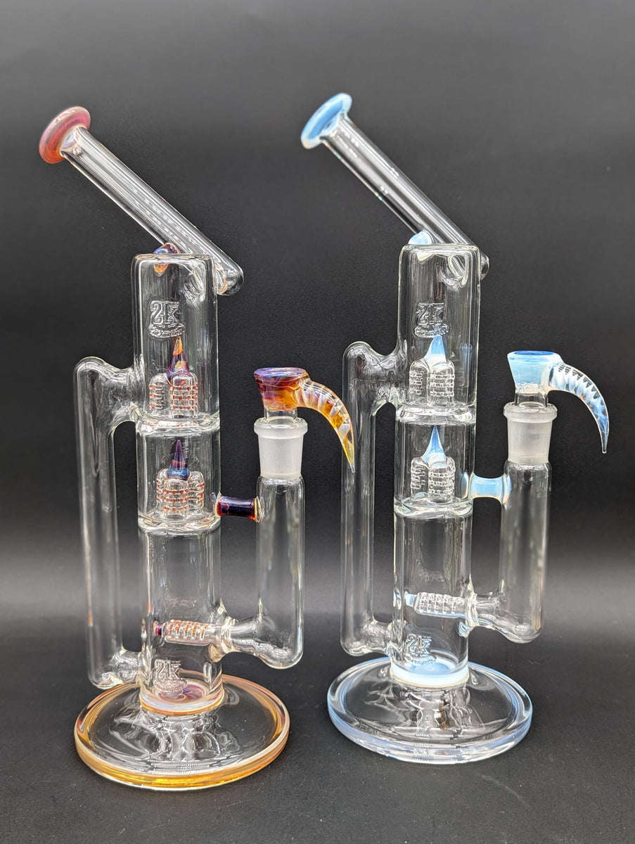 2K Glass 14" Sidecar Treecycler Bong – Avernic Smoke Shop