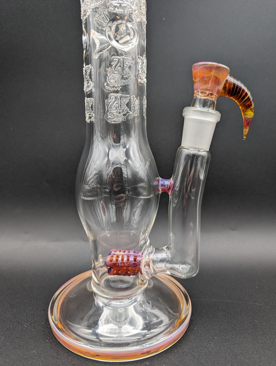 2K Glass Triple Gridline Bubble Tube – Avernic Smoke Shop
