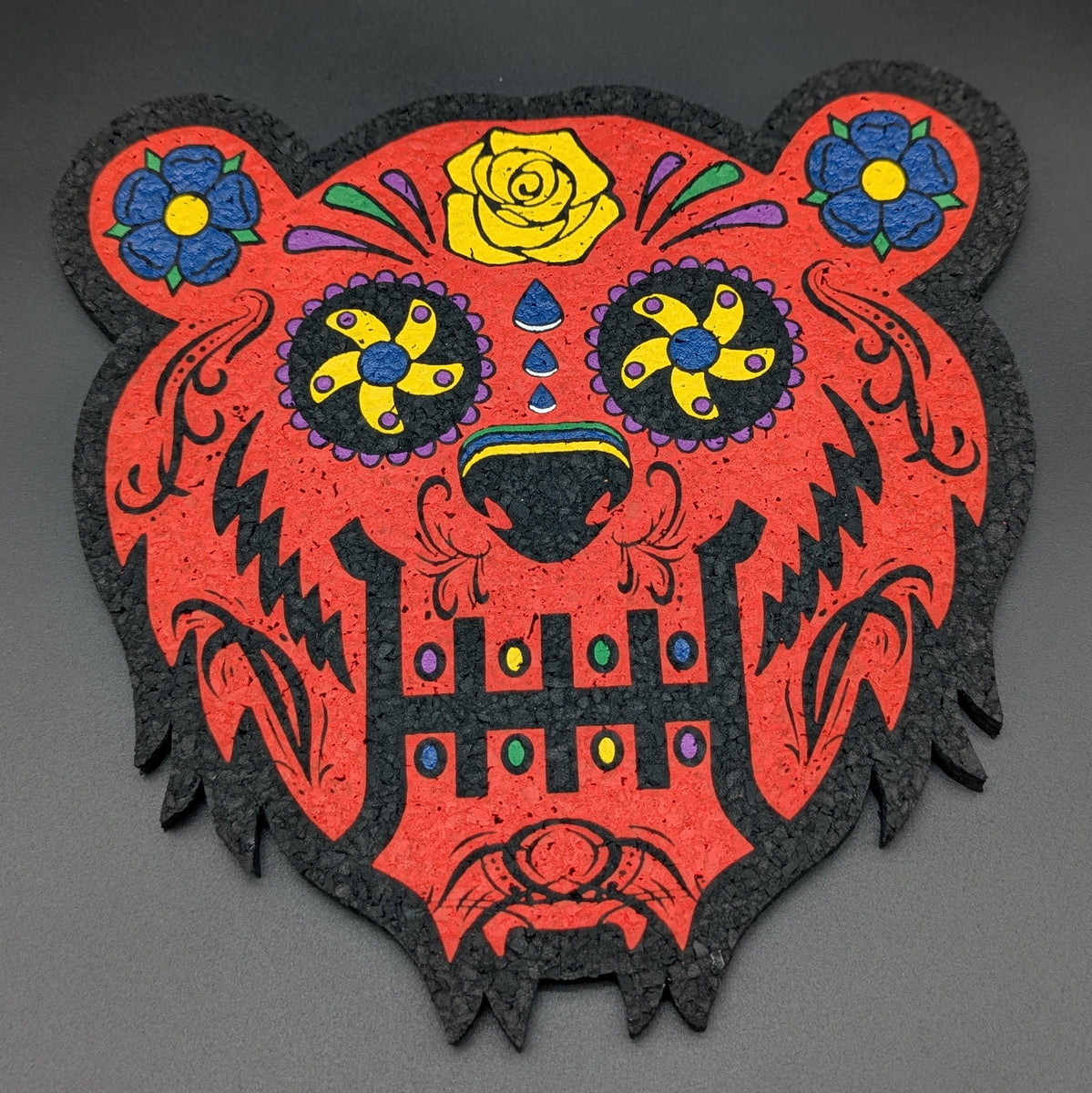 Bear Quartz x Moodmats Dab Mat | Candy Red Bear – Avernic Smoke Shop