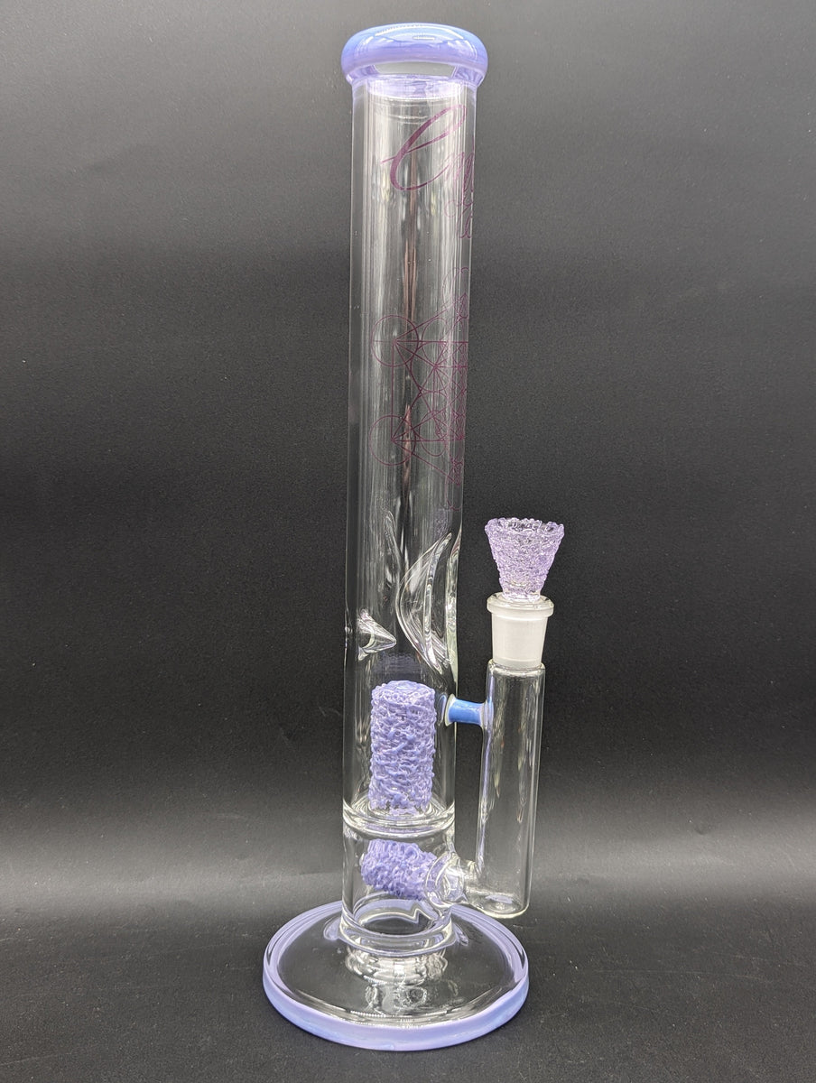 Envy Glass 16" "Pop Rocks" Dual Perc Straight Tube – Avernic Smoke Shop