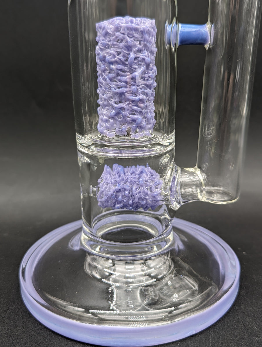 Envy Glass 16" "Pop Rocks" Dual Perc Straight Tube – Avernic Smoke Shop