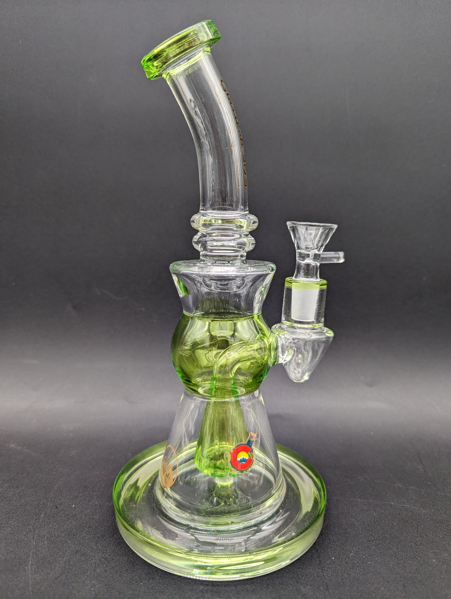 Glasslab 303 Bent Neck Showerhead Bong – Avernic Smoke Shop