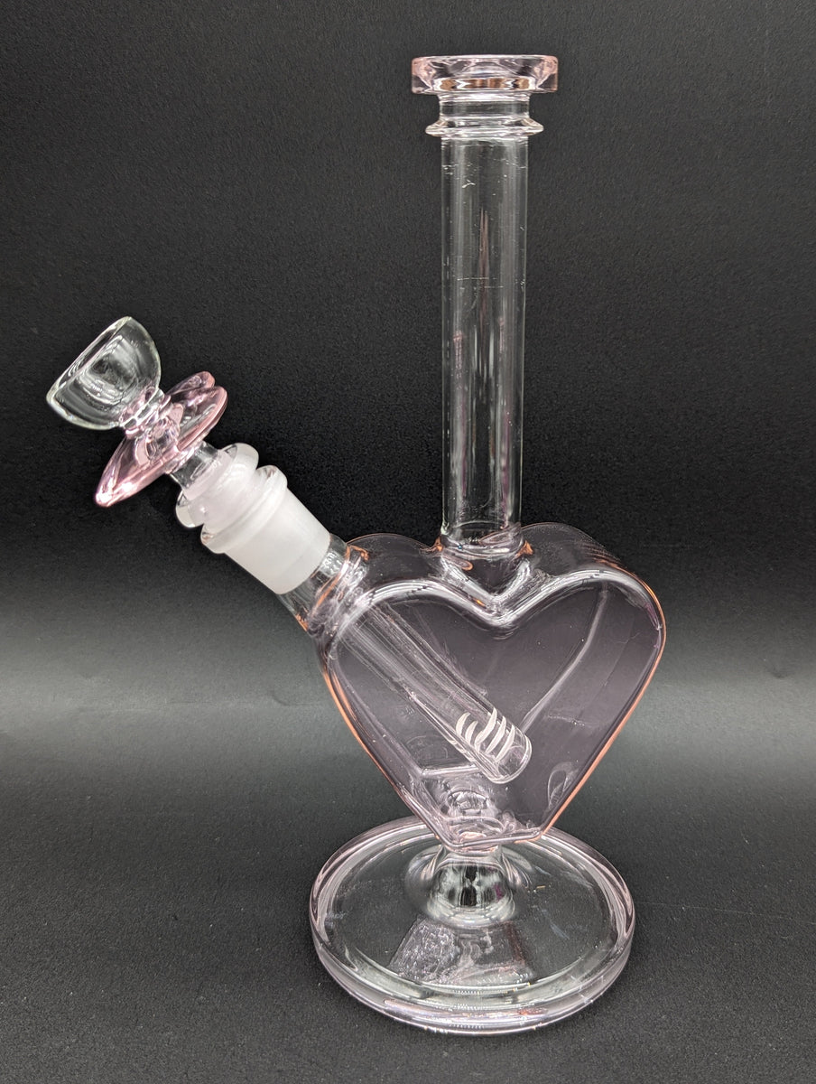 Heart Shaped Bong w/ Matching Slide – Avernic Smoke Shop