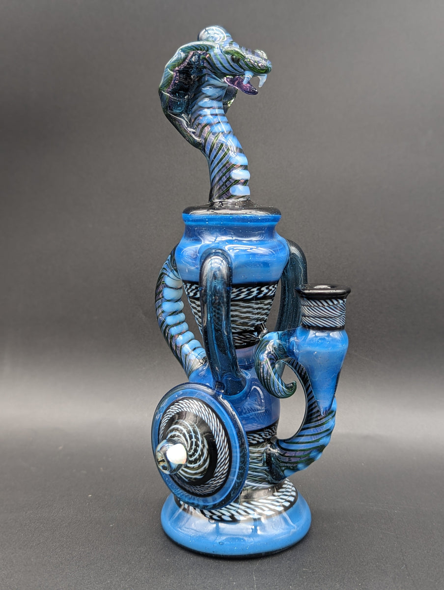 Mako Glass 9.5" Cobra Recycler Dab Rig – Avernic Smoke Shop