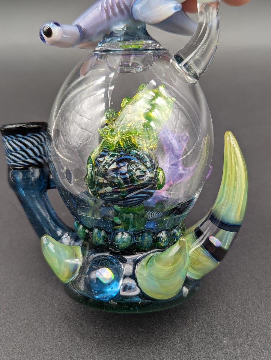 Mako Glass UV Hammerhead Octopus Dab Rig – Avernic Smoke Shop