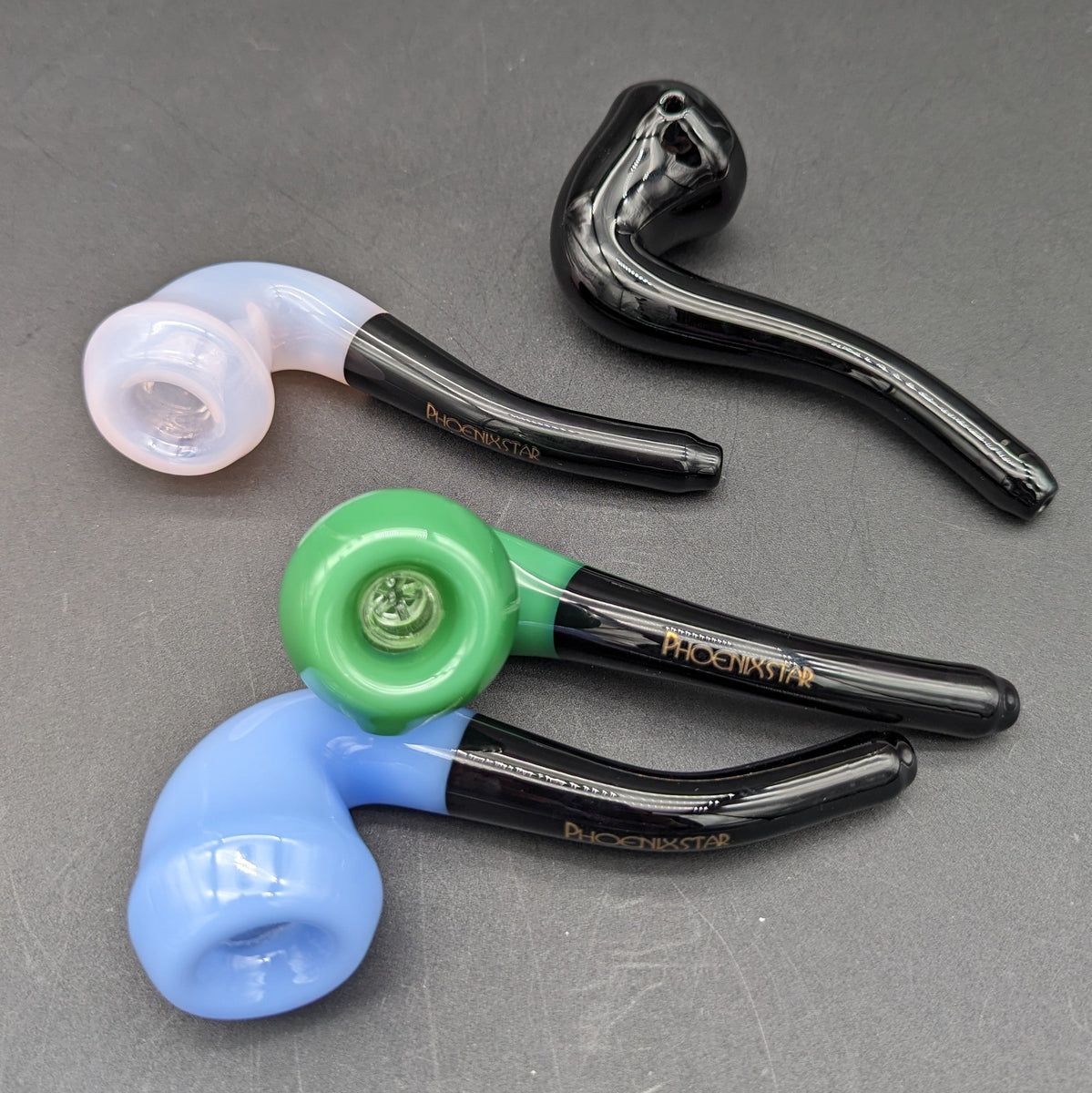 Phoenix Dual Color Glass Sherlock Pipes – Avernic Smoke Shop