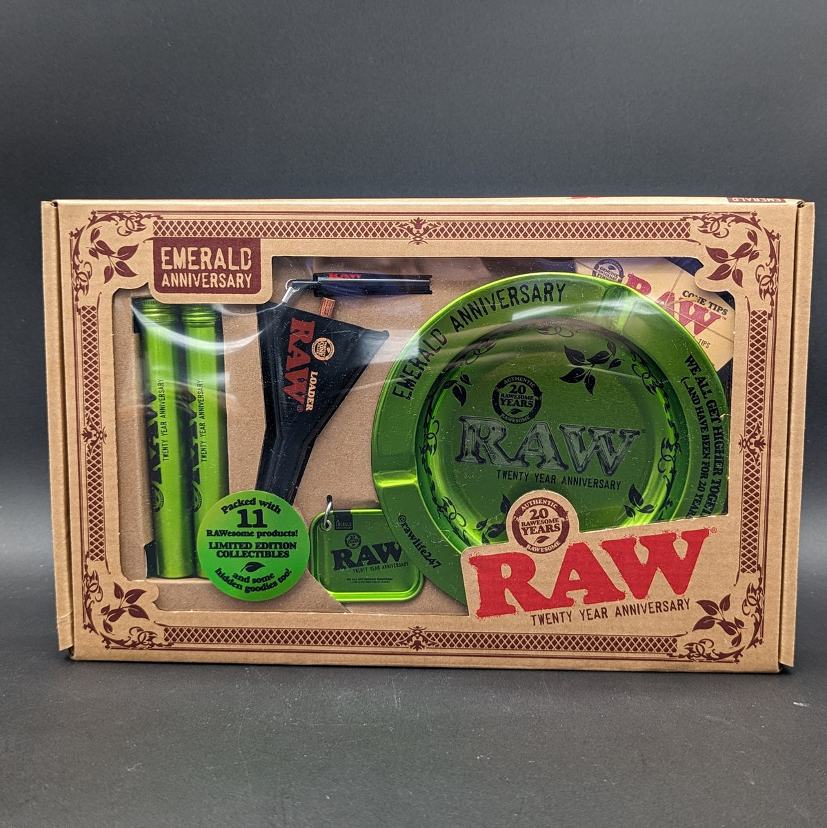 RAW® - 20th Anniversary Emerald Rolling Set – Avernic Smoke Shop