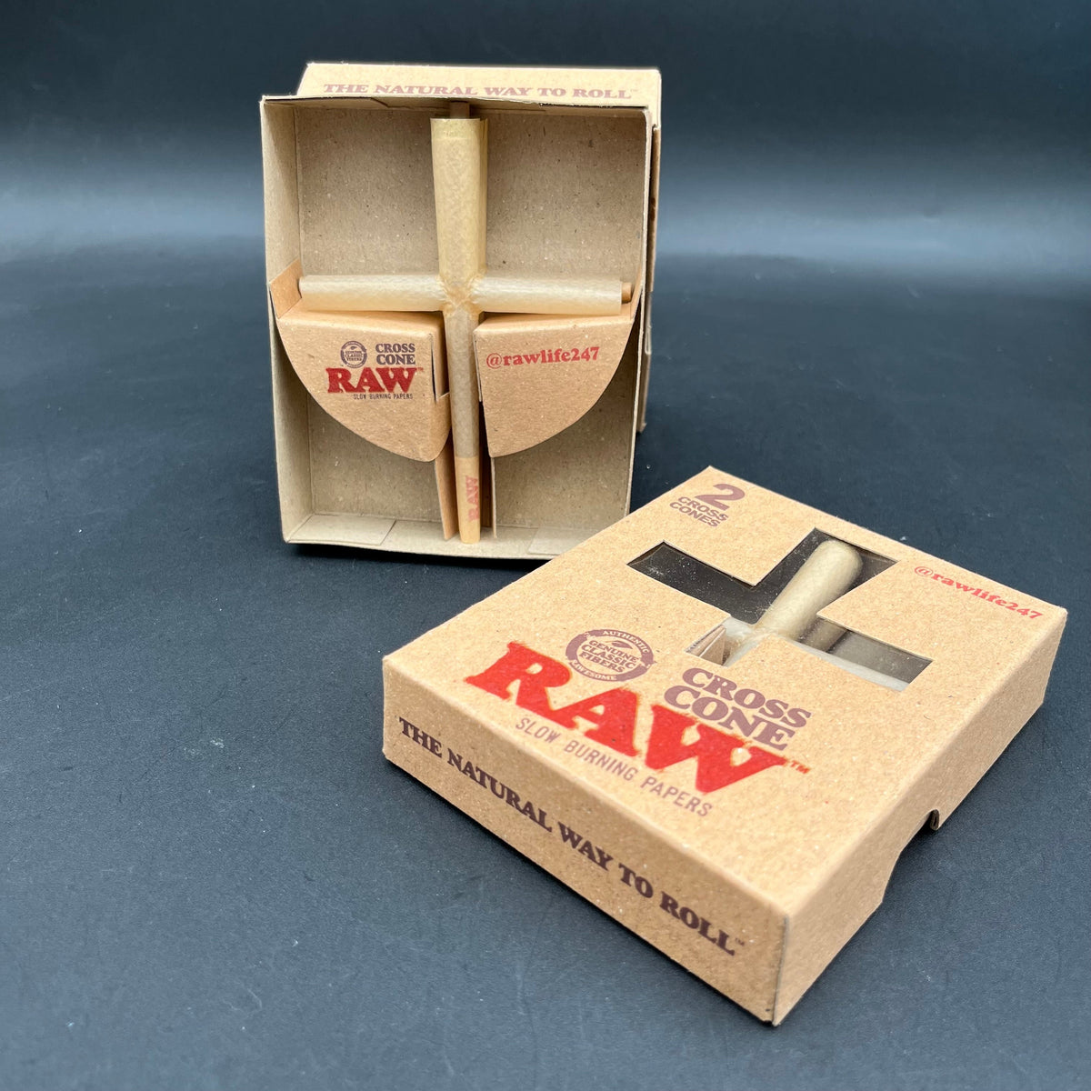 RAW Classic Cross Cones 2ct – Avernic Smoke Shop