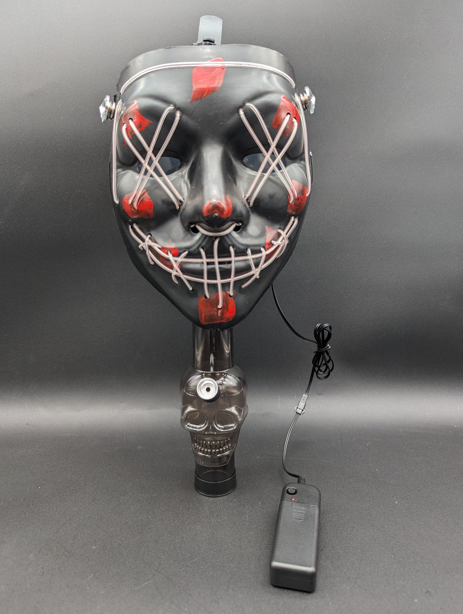Scary Purge Light Up Gas Mask & Acrylic Water Pipe Set | 8" – Avernic ...