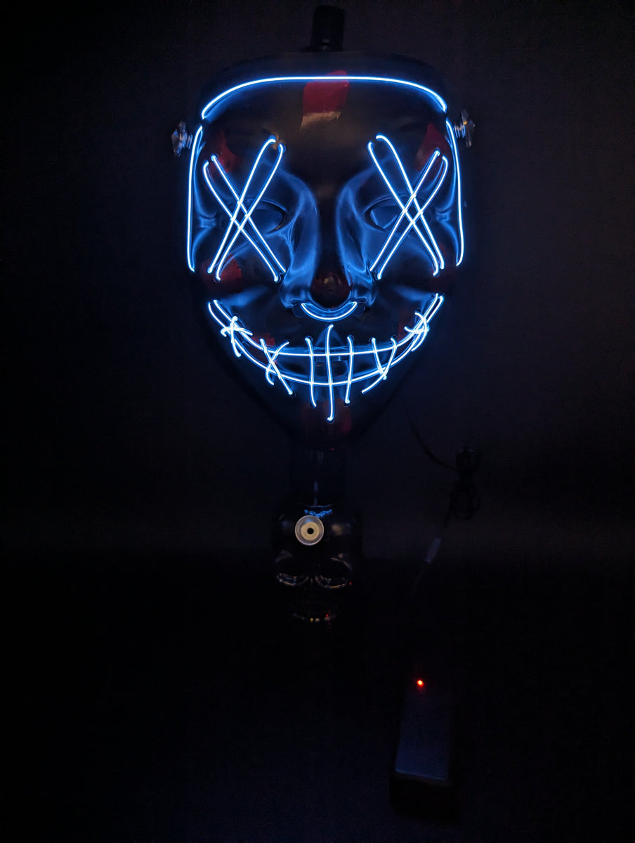Scary Purge Light Up Gas Mask & Acrylic Water Pipe Set | 8" – Avernic ...