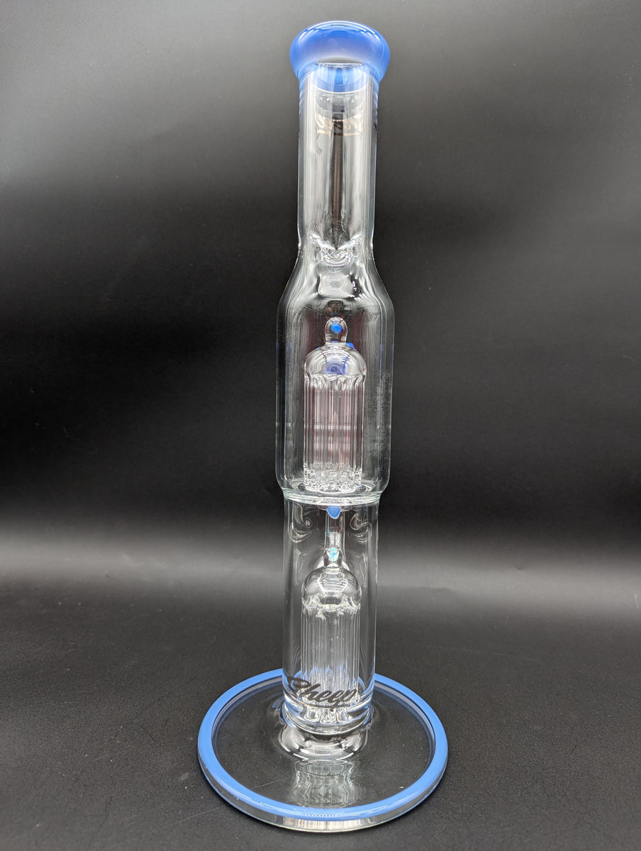 Sheep Glass Dual Fixed 8 Arm Straight Tube Bong – Avernic Smoke Shop