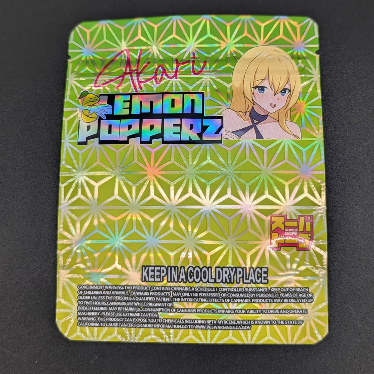 Super Dope - Lemon Poppers 3.5g Mylar Bag – Avernic Smoke Shop
