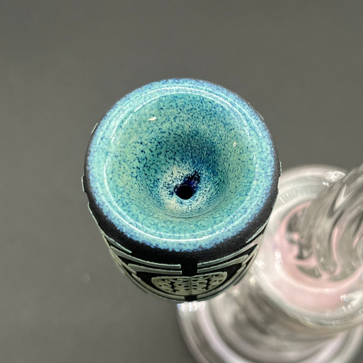 Telekinetic Dark Blue and Silver Frit Bowl – Avernic Smoke Shop