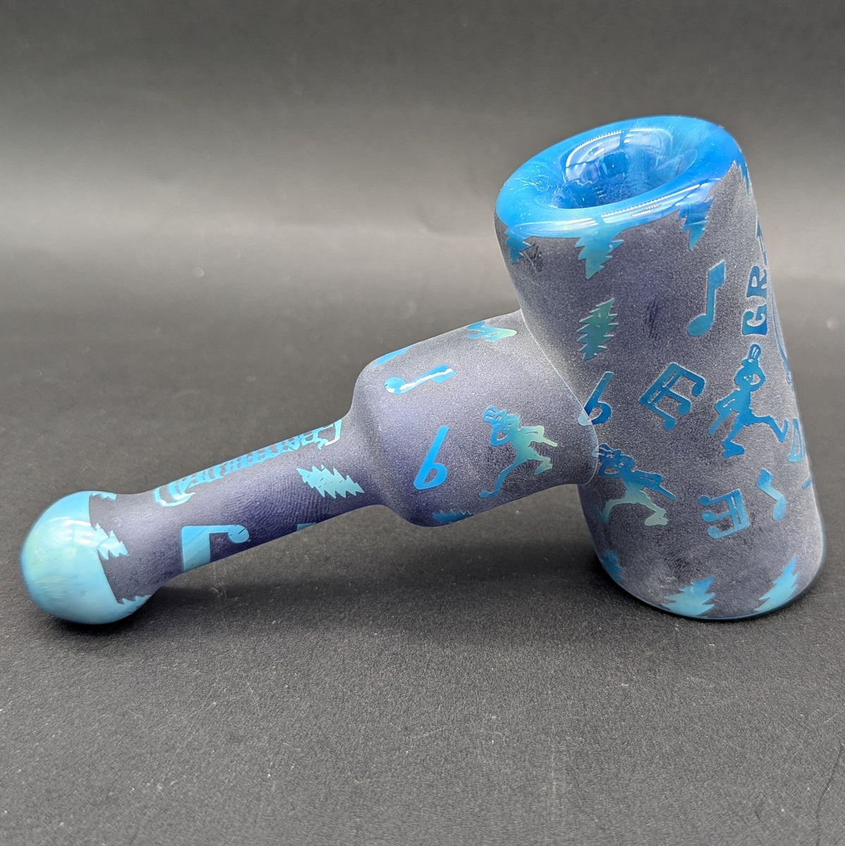 The Grateful Dead x Pulsar Ethereal Music Etched Glass Hammer Bubbler ...