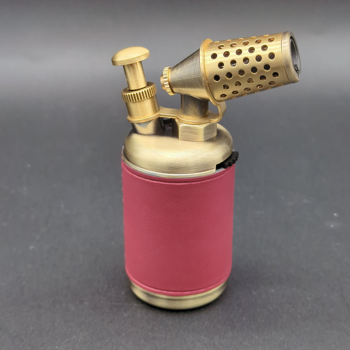 Retro Single Flame Torch Lighter | 3.9" | Red – Avernic Smoke Shop