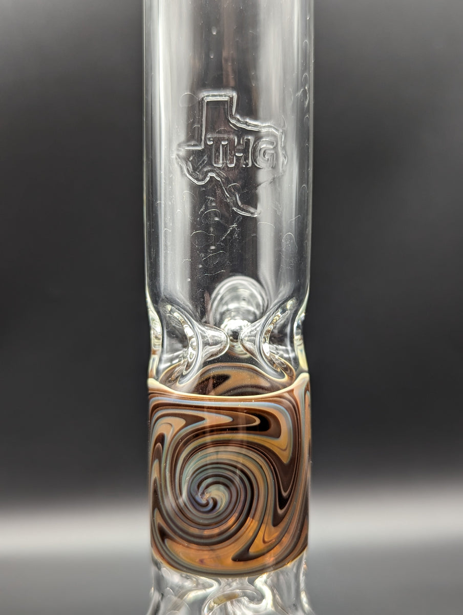 12" Coffee Wig Wag Beaker - By Texas Hot Glass – Avernic Smoke Shop