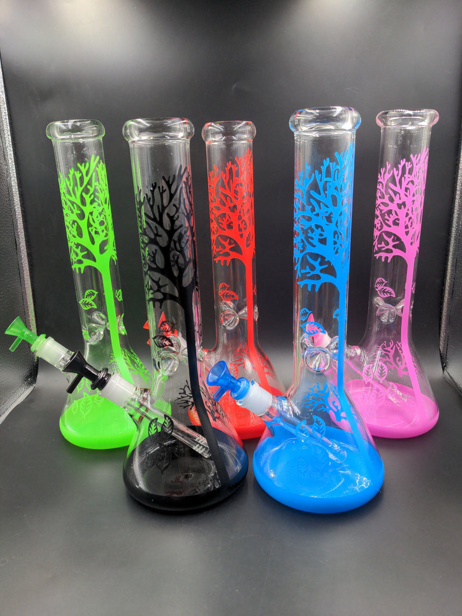 15.5" Tree of Life 7mm Beaker Bong – Avernic Smoke Shop
