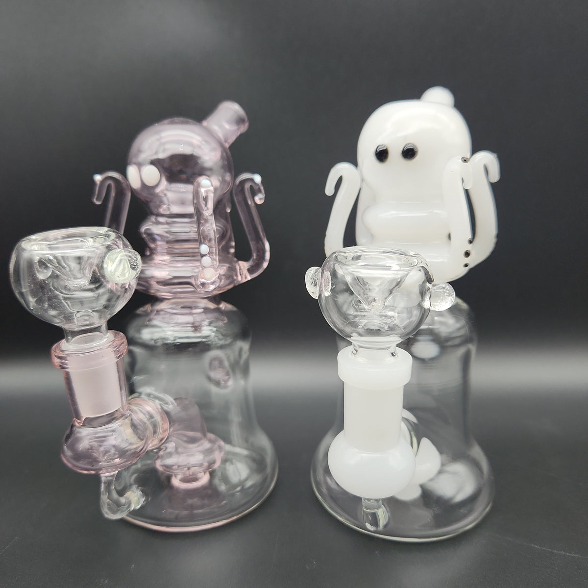 6" Octopus Water Pipe Bong with Color Tube Glass and 14mm – Avernic ...