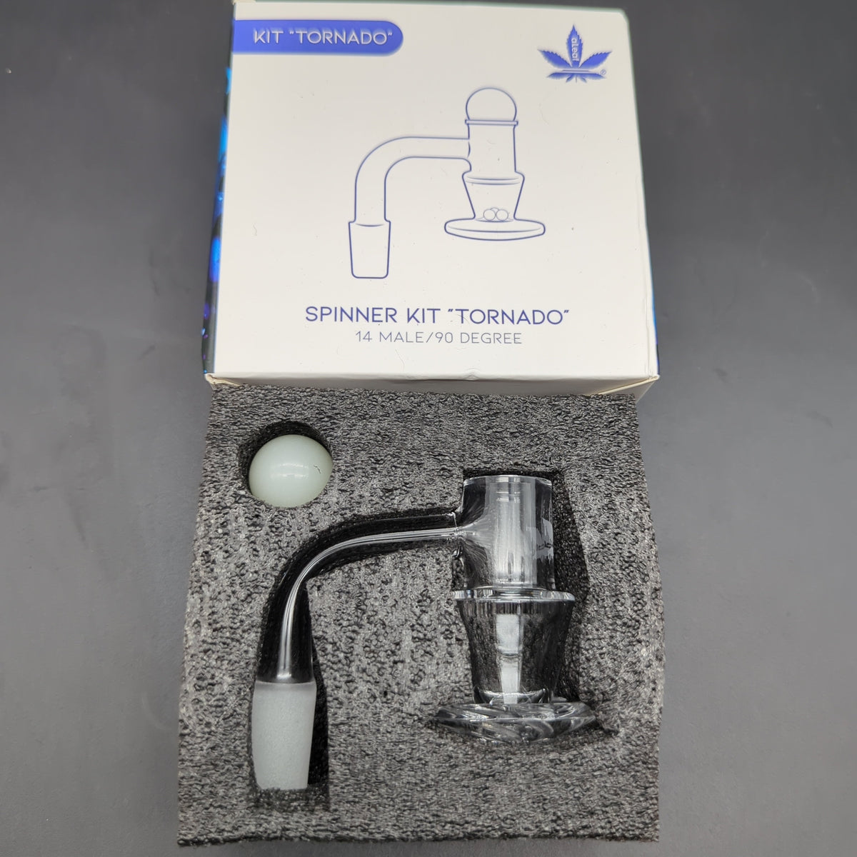 aLeaf Quartz Banger Spinner Kit - Tornado | 14mm M | 90 Degree ...