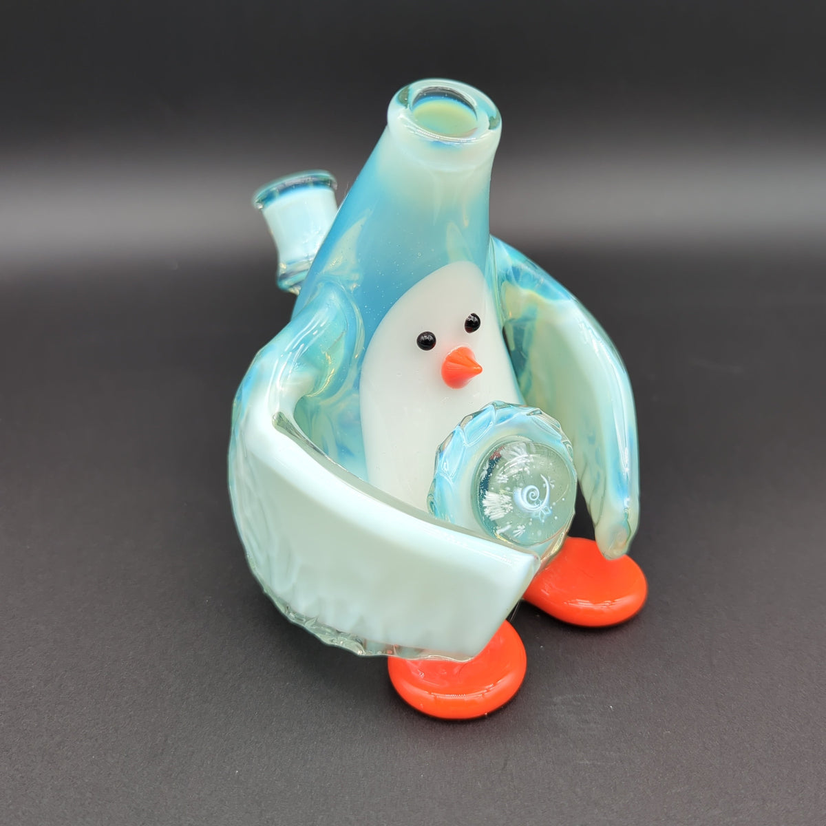 Chaka Glass Faded Ice Cave Penguin Dab Rig – Avernic Smoke Shop
