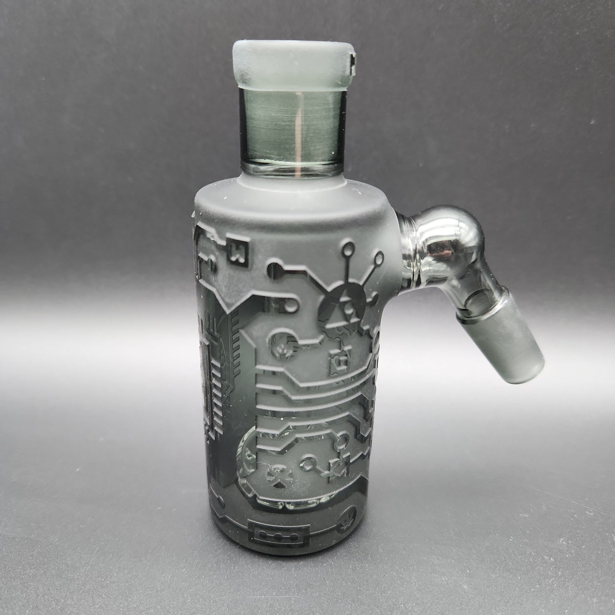 Milky Way Glass "Circuit Board" Wet Ash Catcher 14mm 45 degrees - Blac ...
