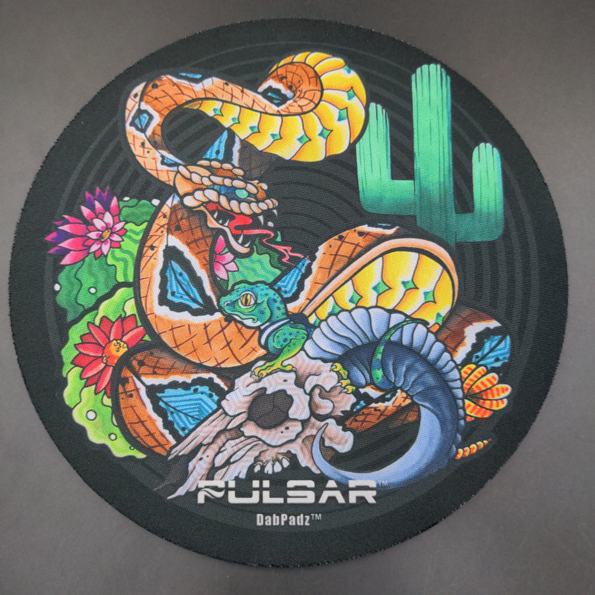 Pulsar DabPadz Round Dab Mat 8" | Psychedelic Rattlesnake – Avernic ...