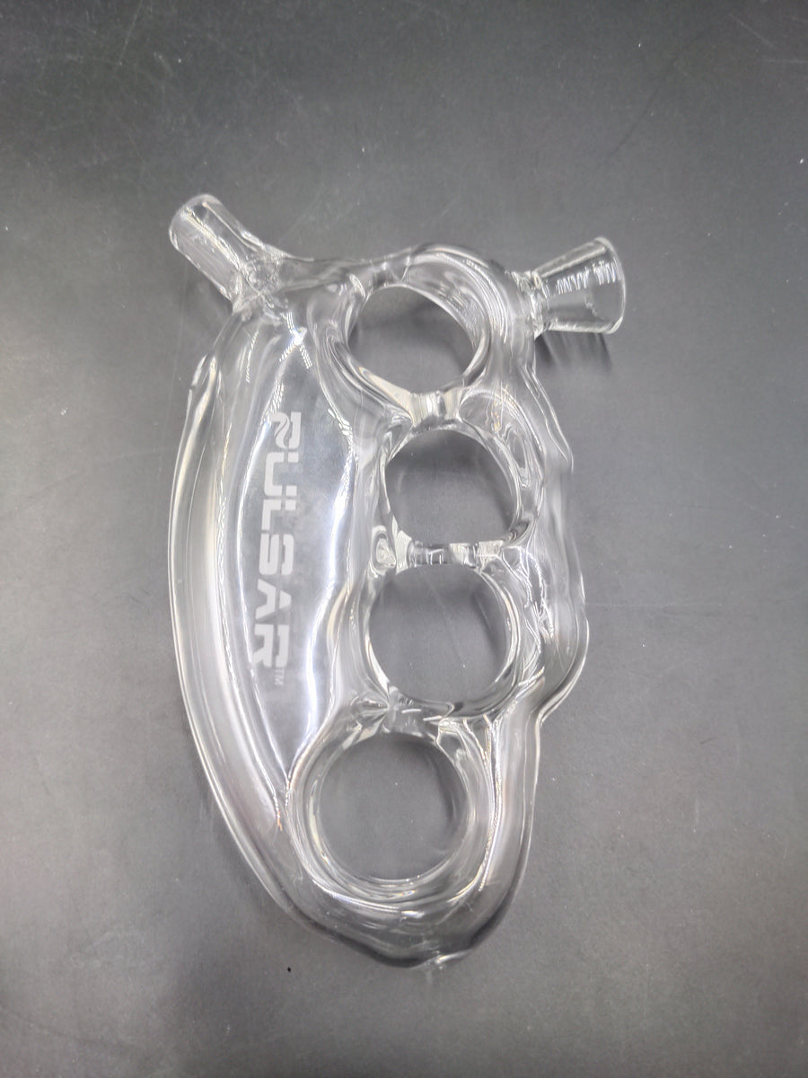 Pulsar Glass Knuckle Bubbler w/ Tie Dye Silicone Stand – Avernic Smoke Shop