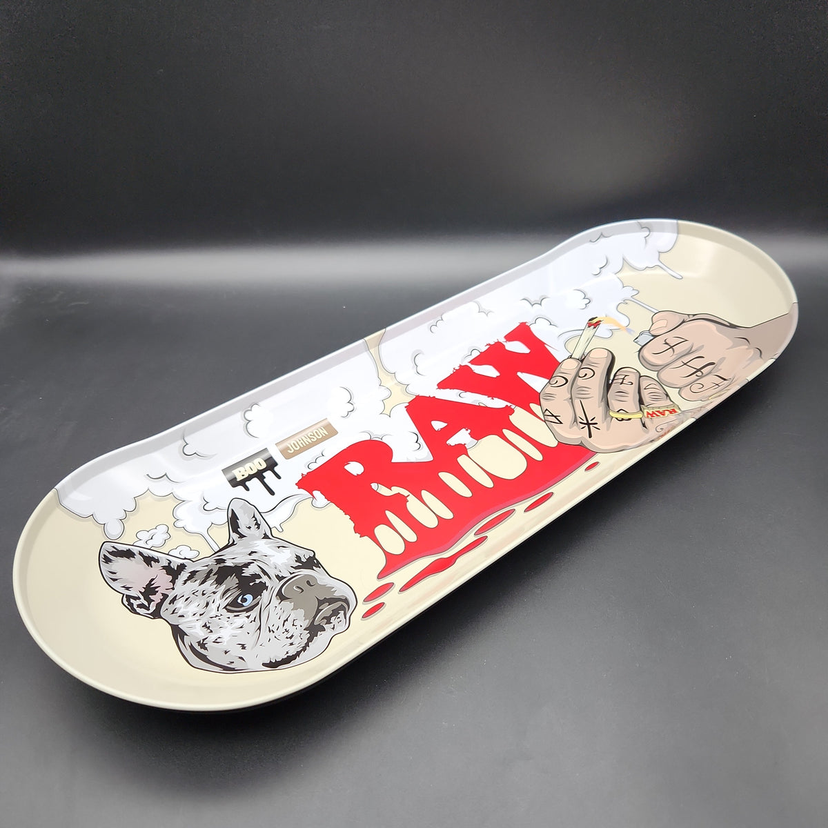 RAW X Boo Johnson Skate Deck Rolling Tray – Avernic Smoke Shop