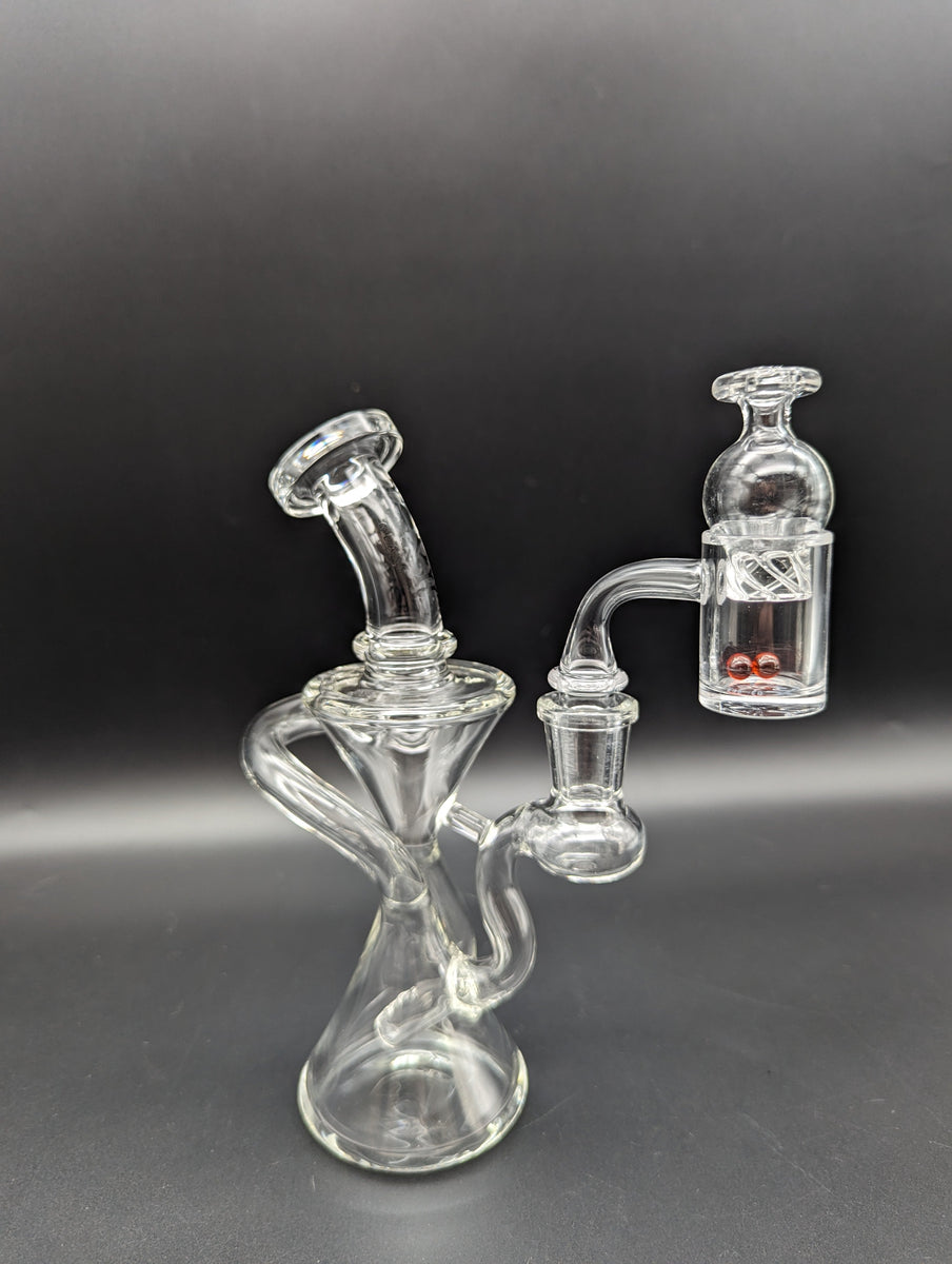 Toxic Glass 7" Double Cyclone Recycler Set – Avernic Smoke Shop